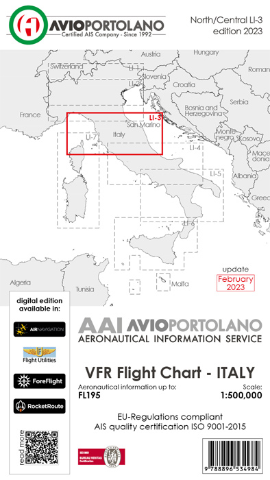 Avioportolano VFR charts | Siebert Luftfahrtbedarf