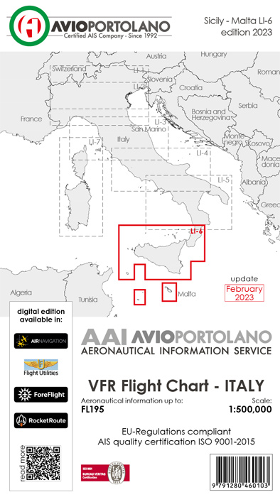 Avioportolano VFR charts | Siebert Luftfahrtbedarf