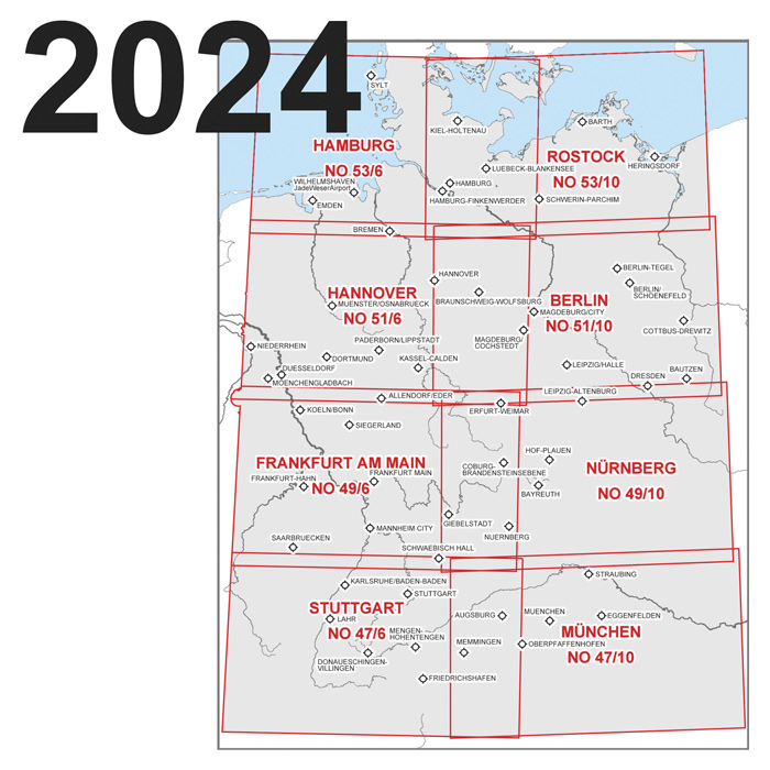 ICAO charts Germany 2024 | Siebert Luftfahrtbedarf