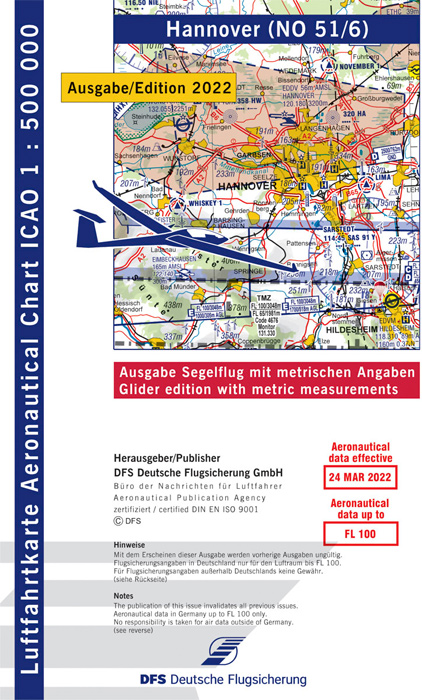 ICAO glider charts Germany 2024 | Siebert Luftfahrtbedarf