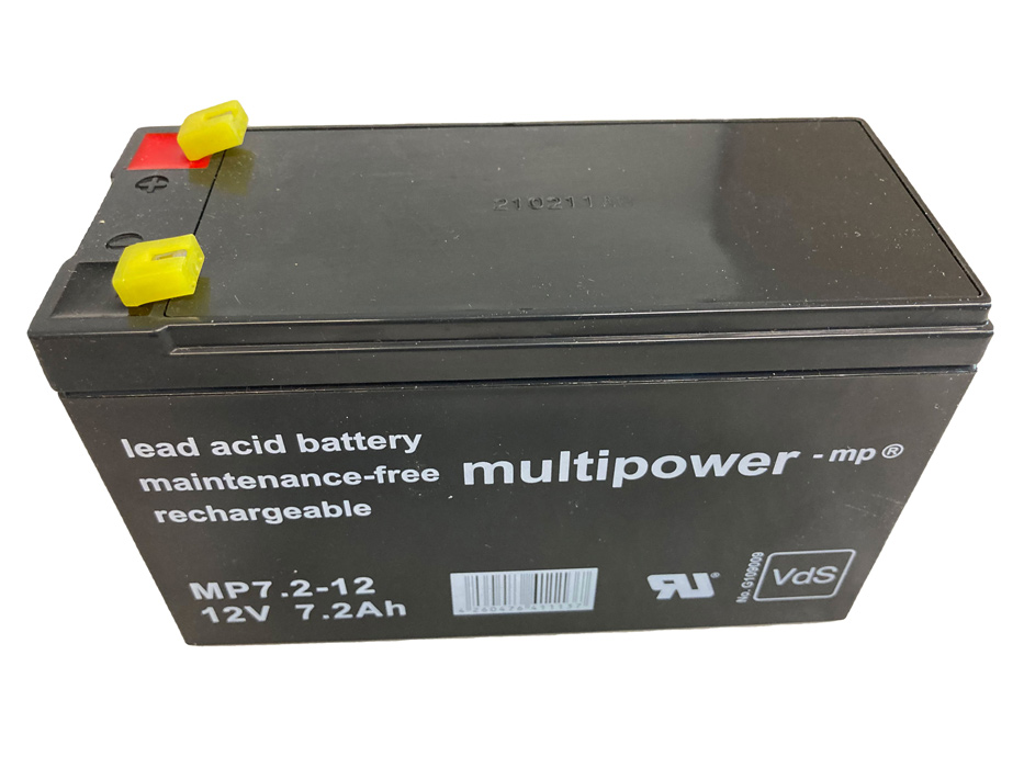 Replacement battery 12 V/7,2 Ah | Siebert Luftfahrtbedarf