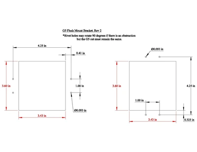 Flush mounts for Garmin G5 | Siebert Luftfahrtbedarf