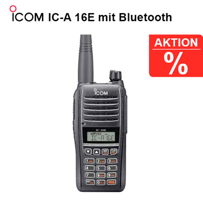 Handheld Radio ICOM IC-A 16E | Siebert Luftfahrtbedarf