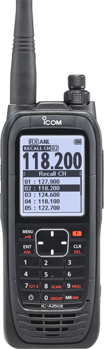 Handheld Radio ICOM IC-A 25CE Light (COM) | Siebert Luftfahrtbedarf