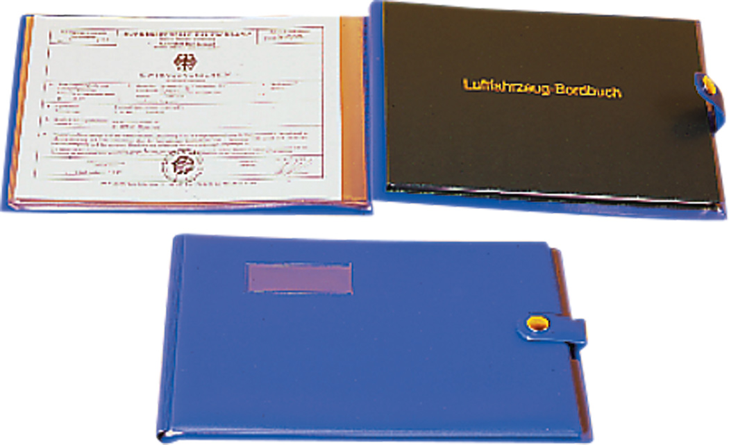 Plastic aircraft logbook cover | Siebert Luftfahrtbedarf