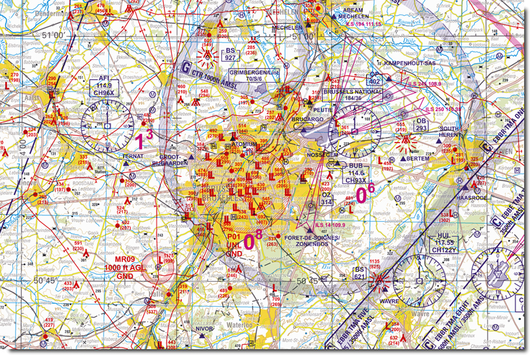ICAO chart Belgium | Siebert Luftfahrtbedarf
