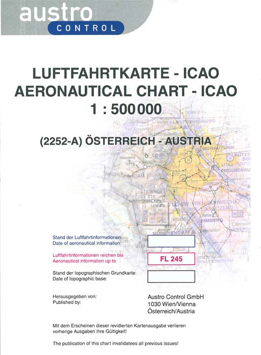 ICAO chart Austria | Siebert Luftfahrtbedarf
