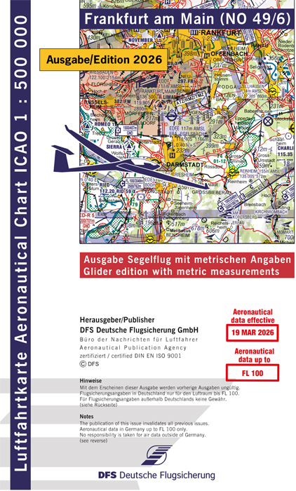ICAO gliding charts Germany 2026 Pre-order | Siebert Luftfahrtbedarf