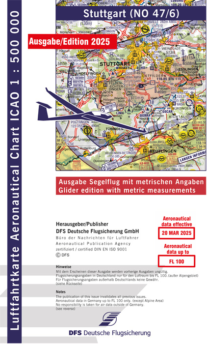 ICAO glider charts Germany 2025 | Siebert Luftfahrtbedarf