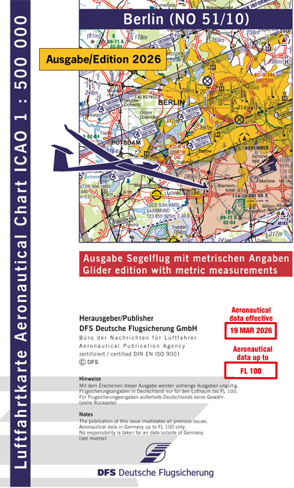 ICAO gliding charts Germany 2026 Pre-order | Siebert Luftfahrtbedarf