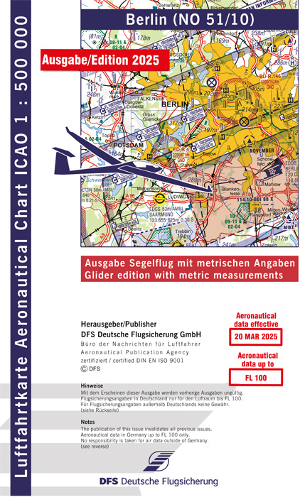 ICAO gliding charts Germany 2025 | Siebert Luftfahrtbedarf