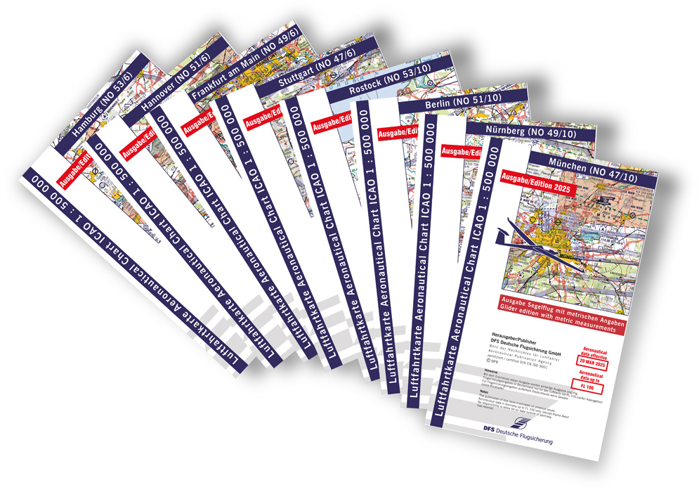 ICAO gliding charts Germany 2025 | Siebert Luftfahrtbedarf