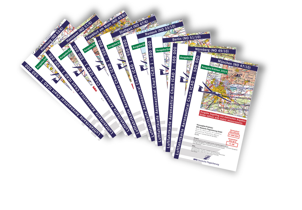 ICAO glider charts Germany 2024 | Siebert Luftfahrtbedarf